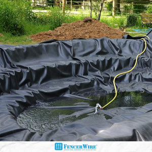 Fencer Wire 4 mil Black Plastic Sheeting Roll, Heavy-Duty Plastic Sheet, Multi-Purpose, 4' x 200 ...